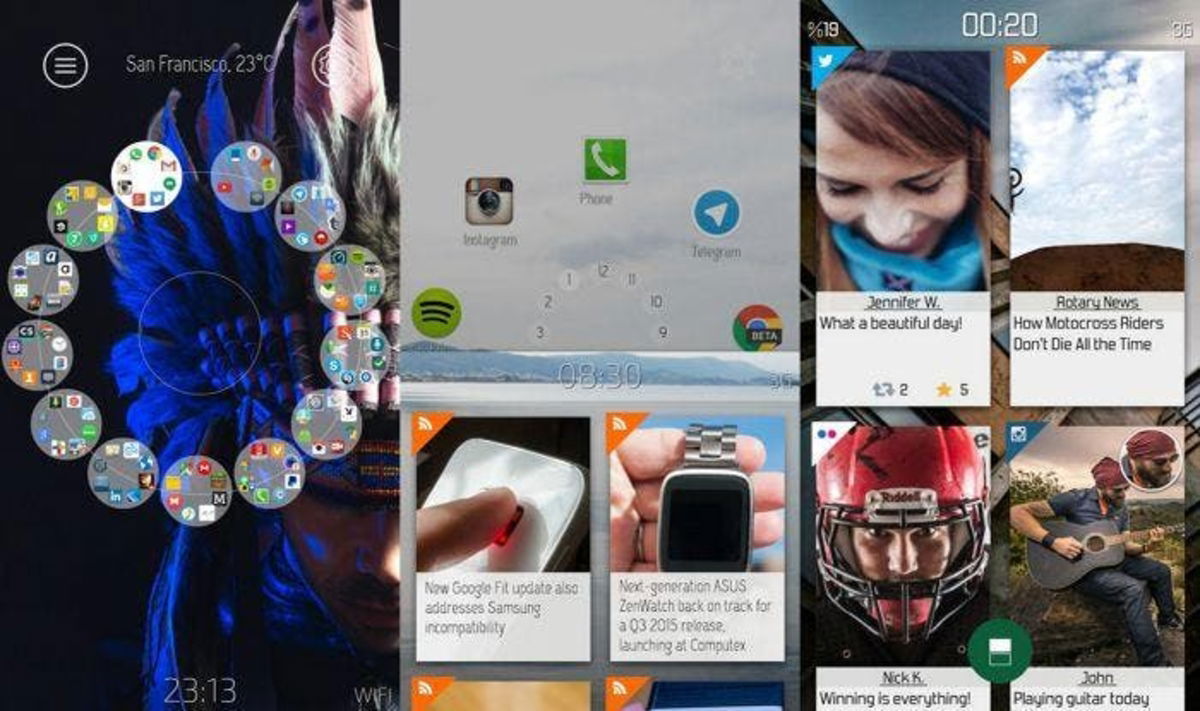 Rotary Home Launcher, personaliza tu pantalla con un launcher PIE