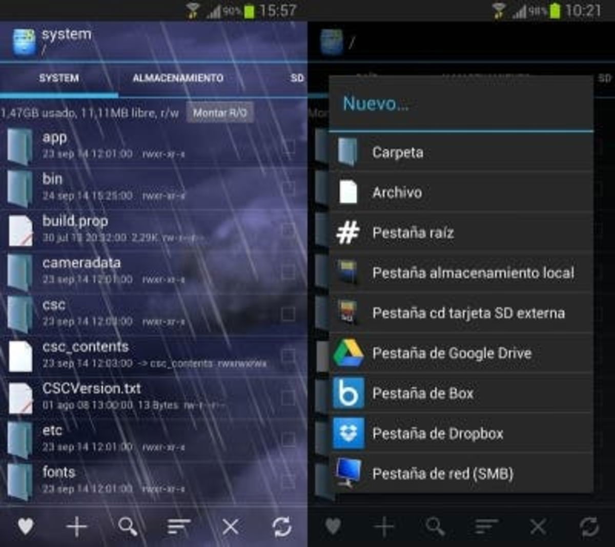 Root Explorer se actualiza a Material Design