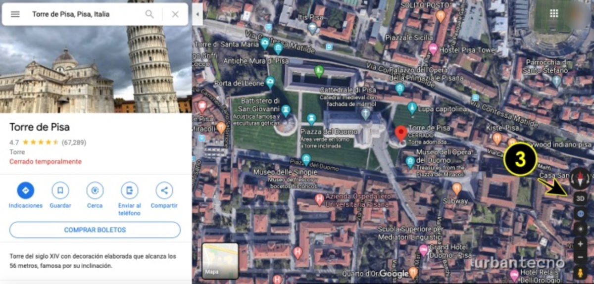 Cómo ver Google Maps en 3D en móvil y ordenador