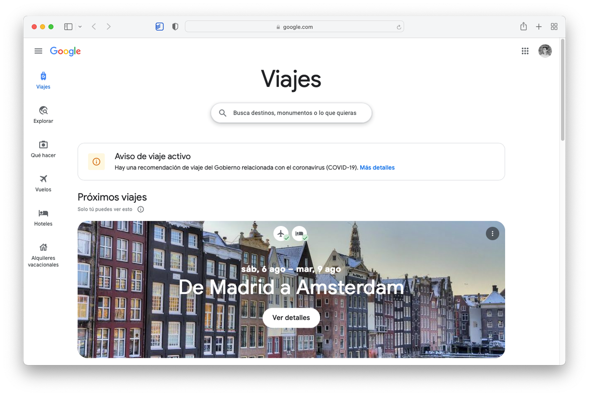 Google Travel: trucos y consejos para sacarle el máximo partido y ...