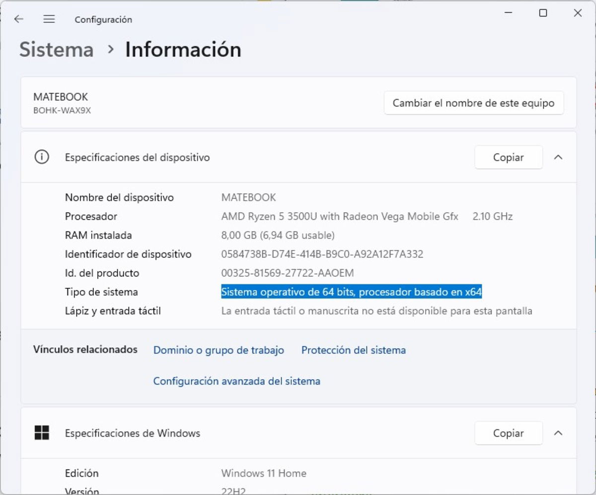 Cómo saber qué versión de Windows tengo y si es de 32 o 64 bits