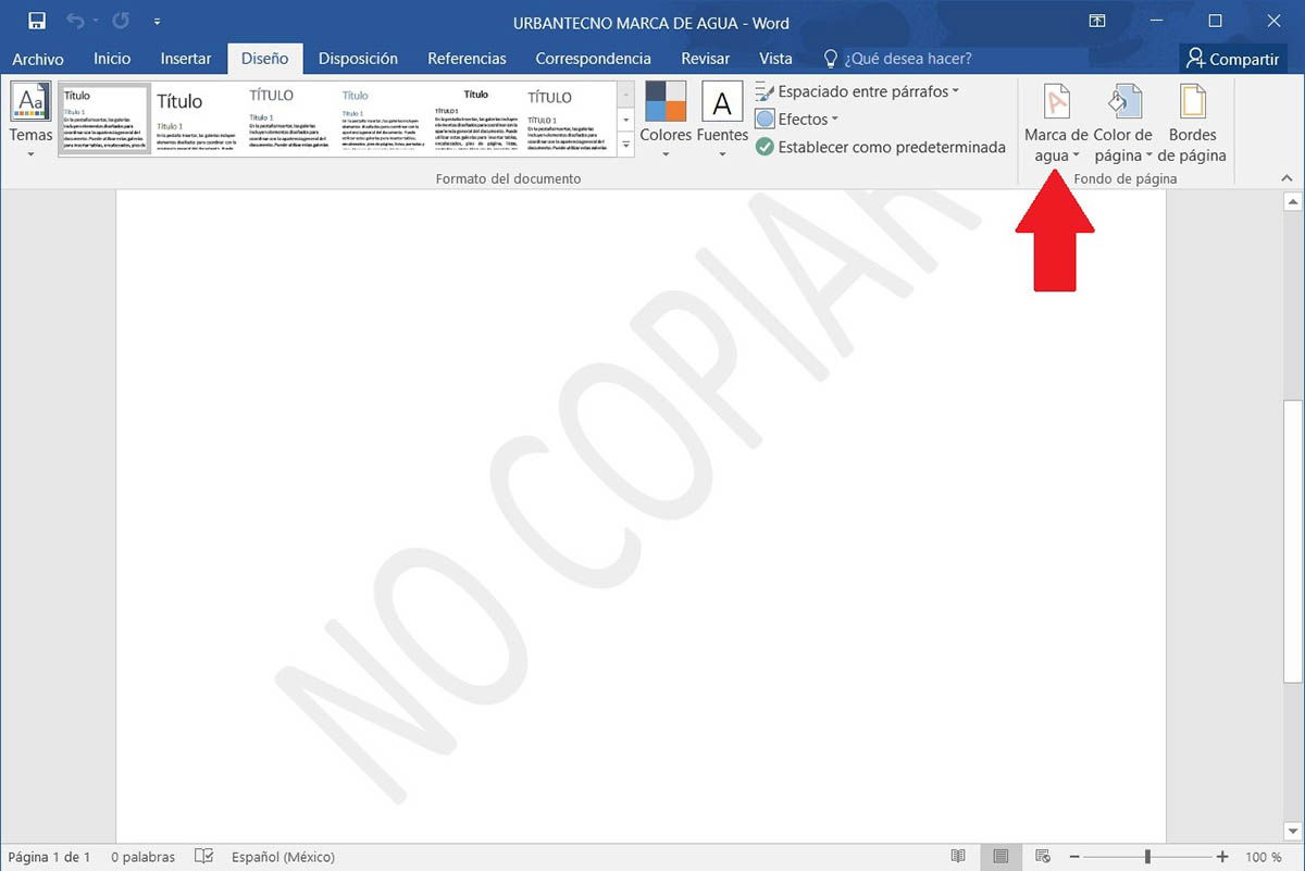 Cómo quitar la marca de agua de un documento de Word