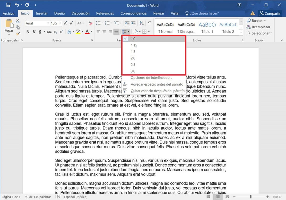 Cómo cambiar el interlineado de un archivo de Word