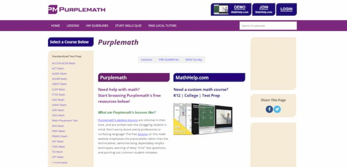 Las mejores 9 páginas para aprender matemáticas online