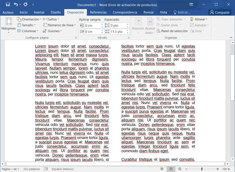 Cómo hacer columnas en Word paso a paso