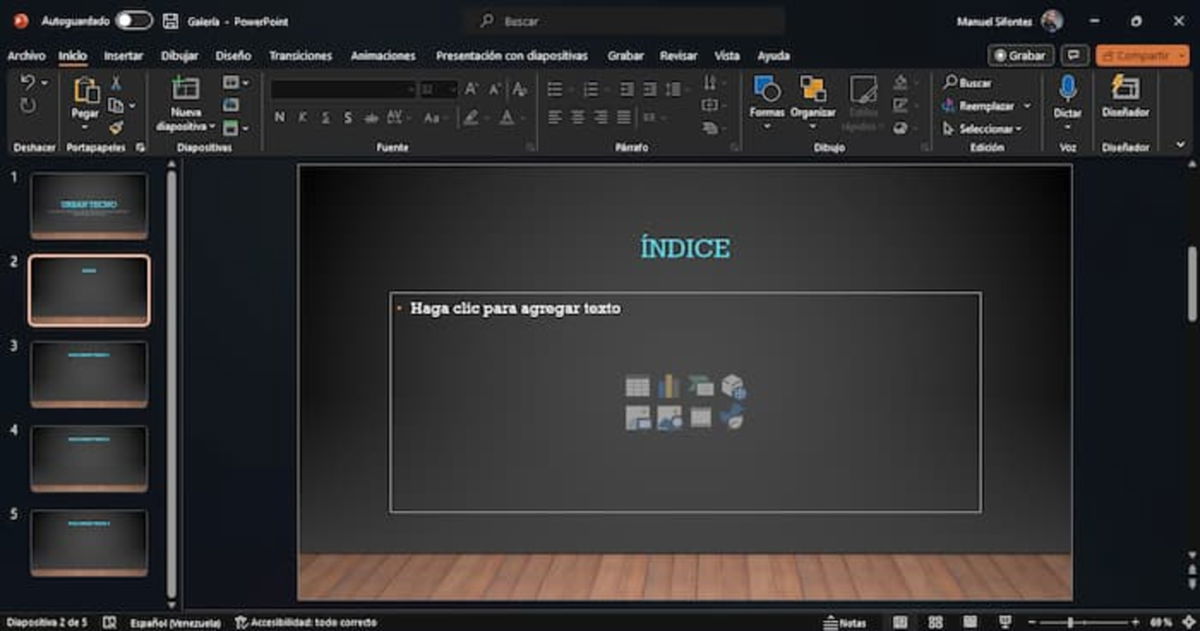 Cómo hacer un índice en PowerPoint