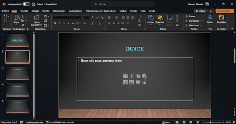Cómo hacer un índice en PowerPoint