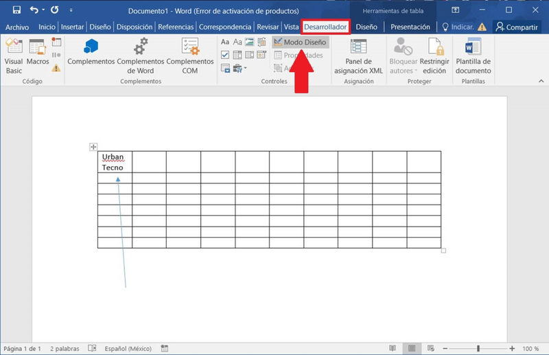 Cómo crear formularios editables en Word