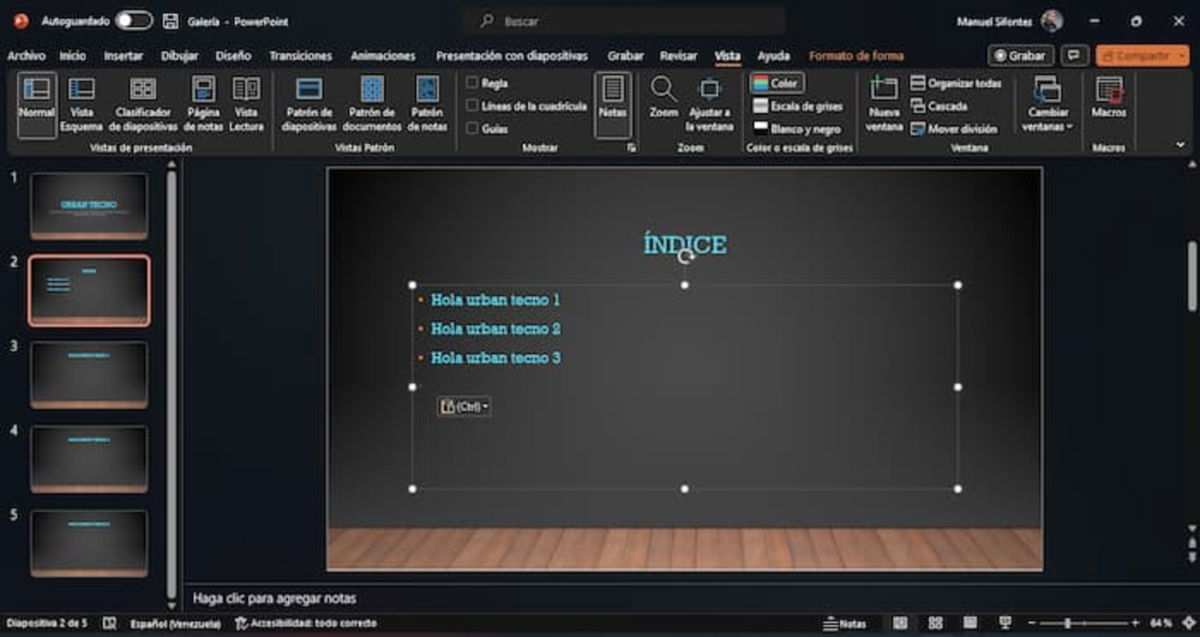 Cómo hacer un índice en PowerPoint