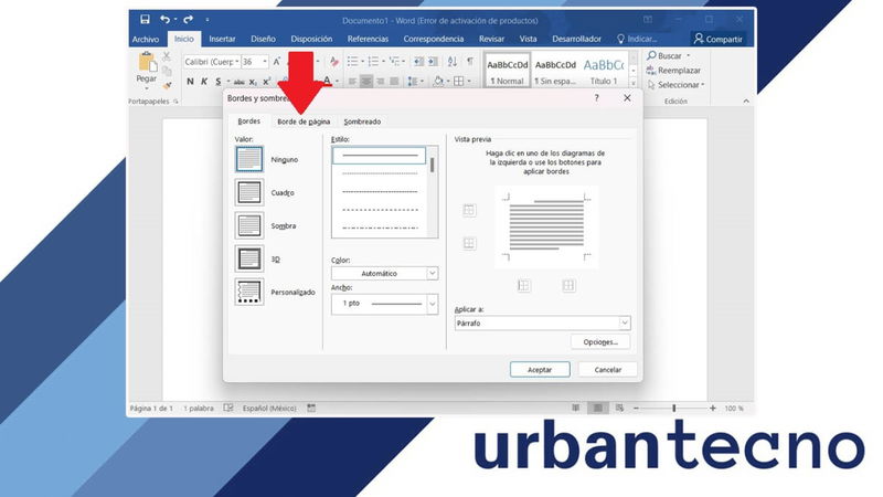 Cómo hacer bordes de página para Word y cómo insertarlos
