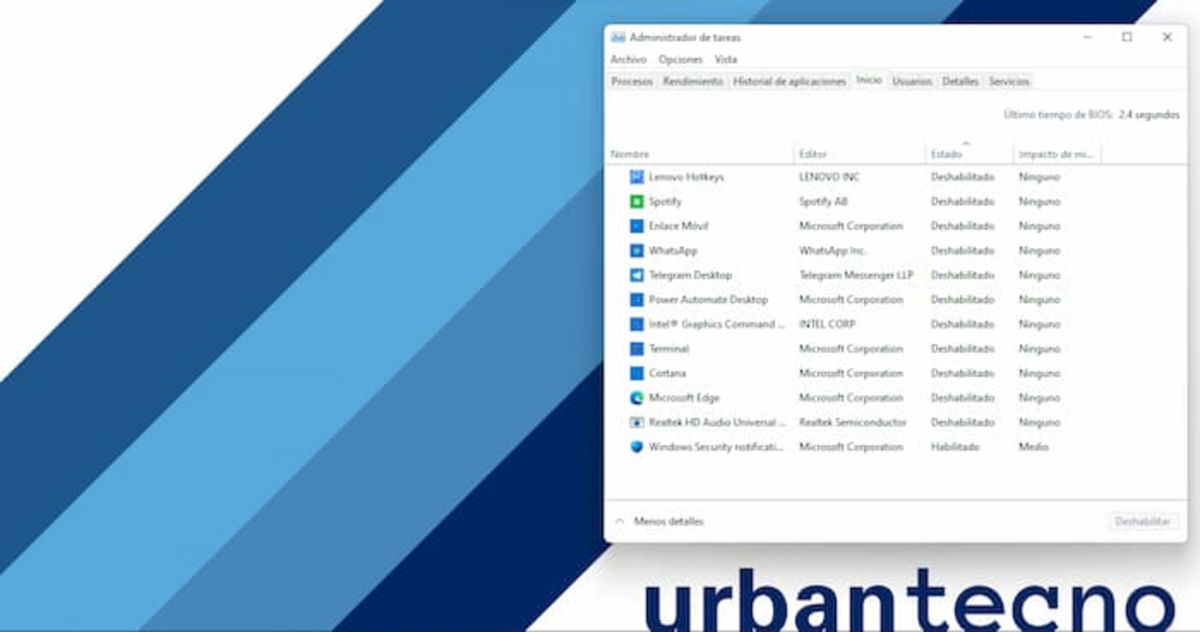 Cómo quitar aplicaciones de inicio en Windows 11 para que cargue antes