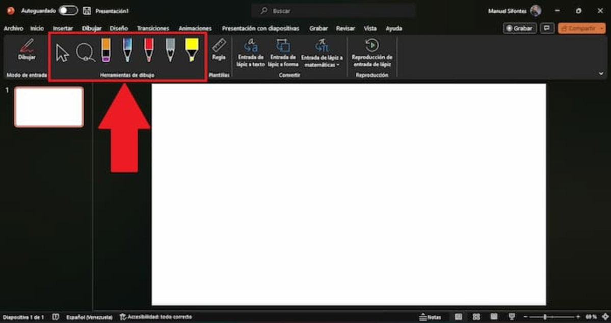 Cómo usar PowerPoint como pizarra