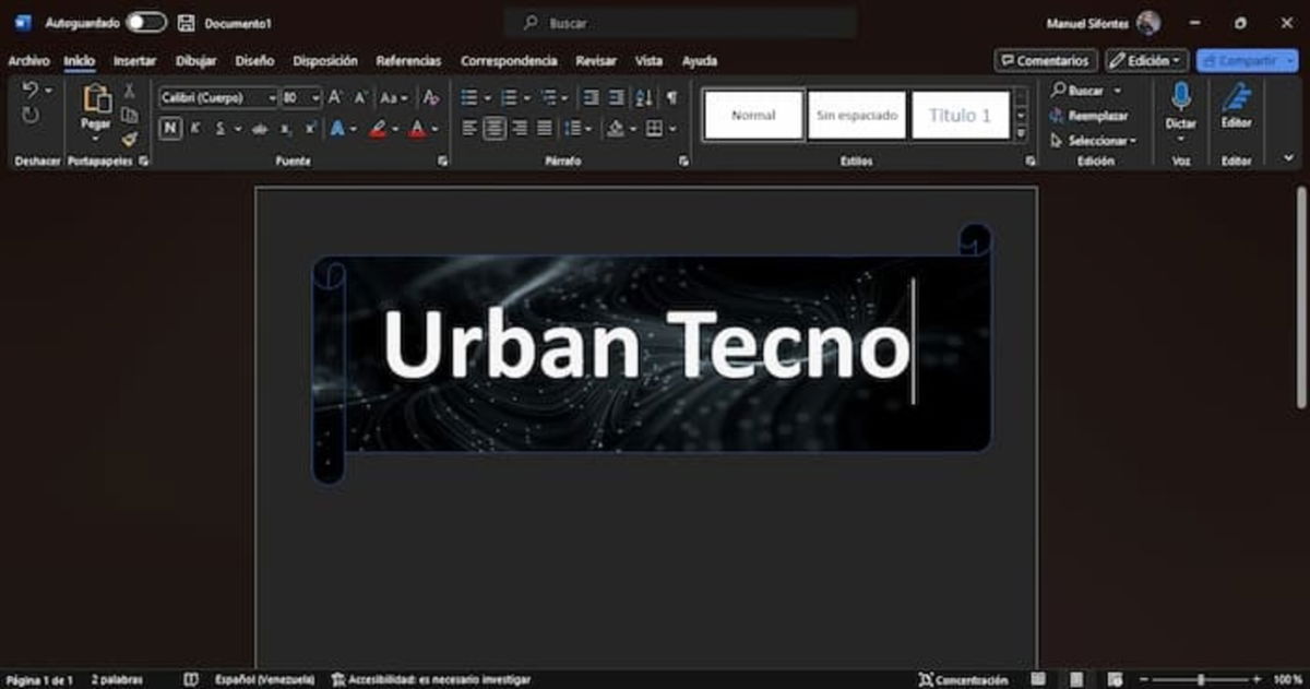 Cómo hacer títulos bonitos en Word