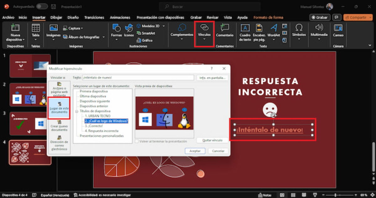 Cómo crear un Trivial o Quiz en PowerPoint