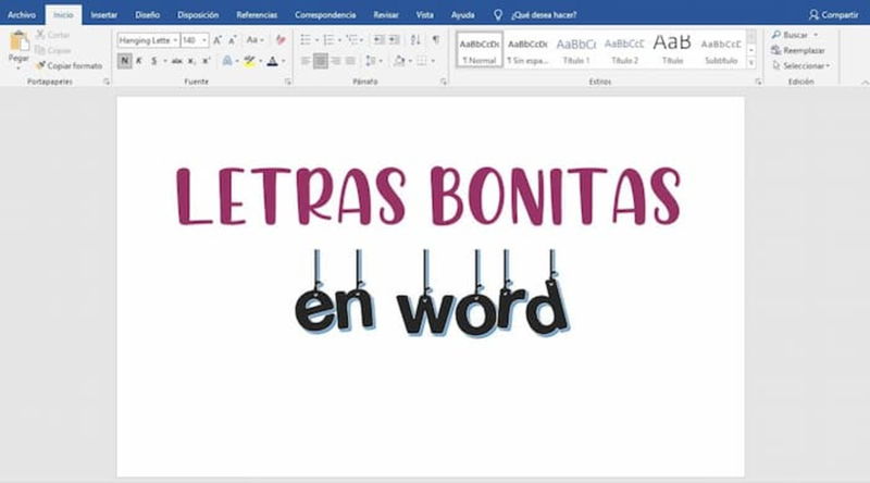 Cómo hacer títulos bonitos en Word