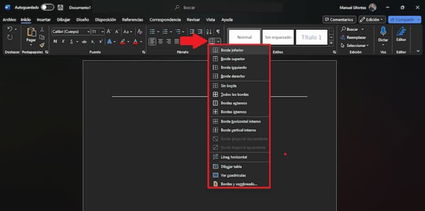 Cómo insertar líneas en Word