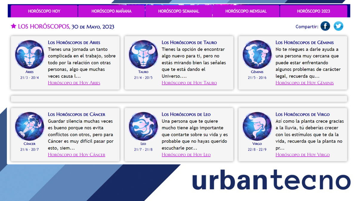 Las mejores 5 webs para saber tu horóscopo