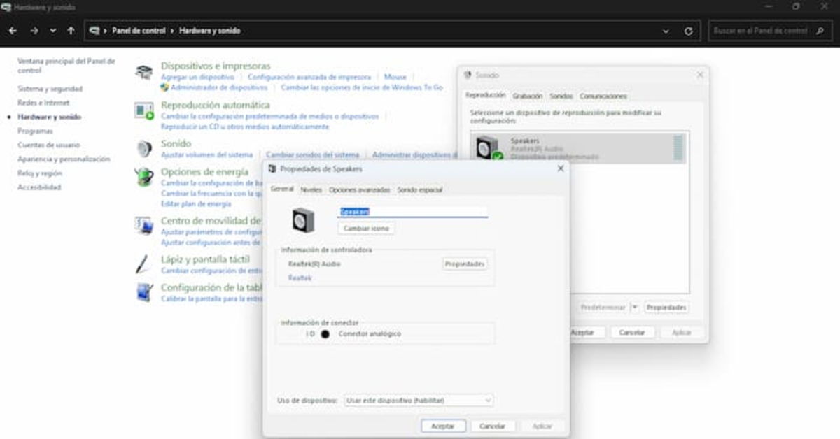Cómo controlar el volumen y sus opciones avanzadas en Windows 11