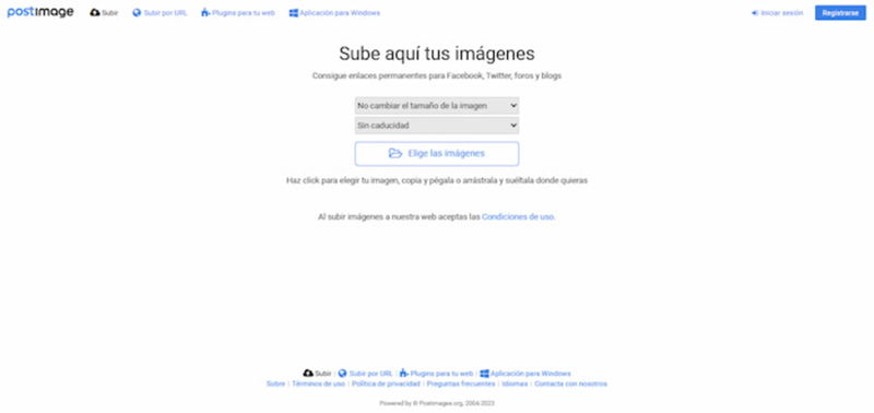 Cómo subir imágenes temporales a internet