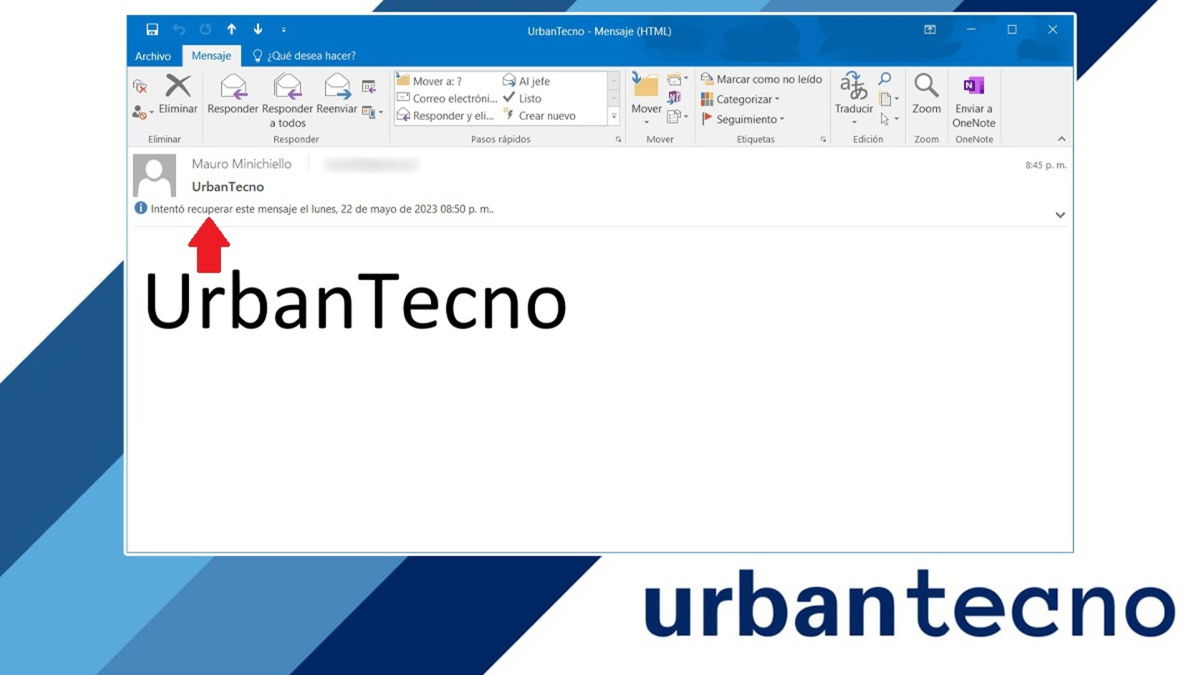 Cómo recuperar un correo electrónico enviado en Outlook