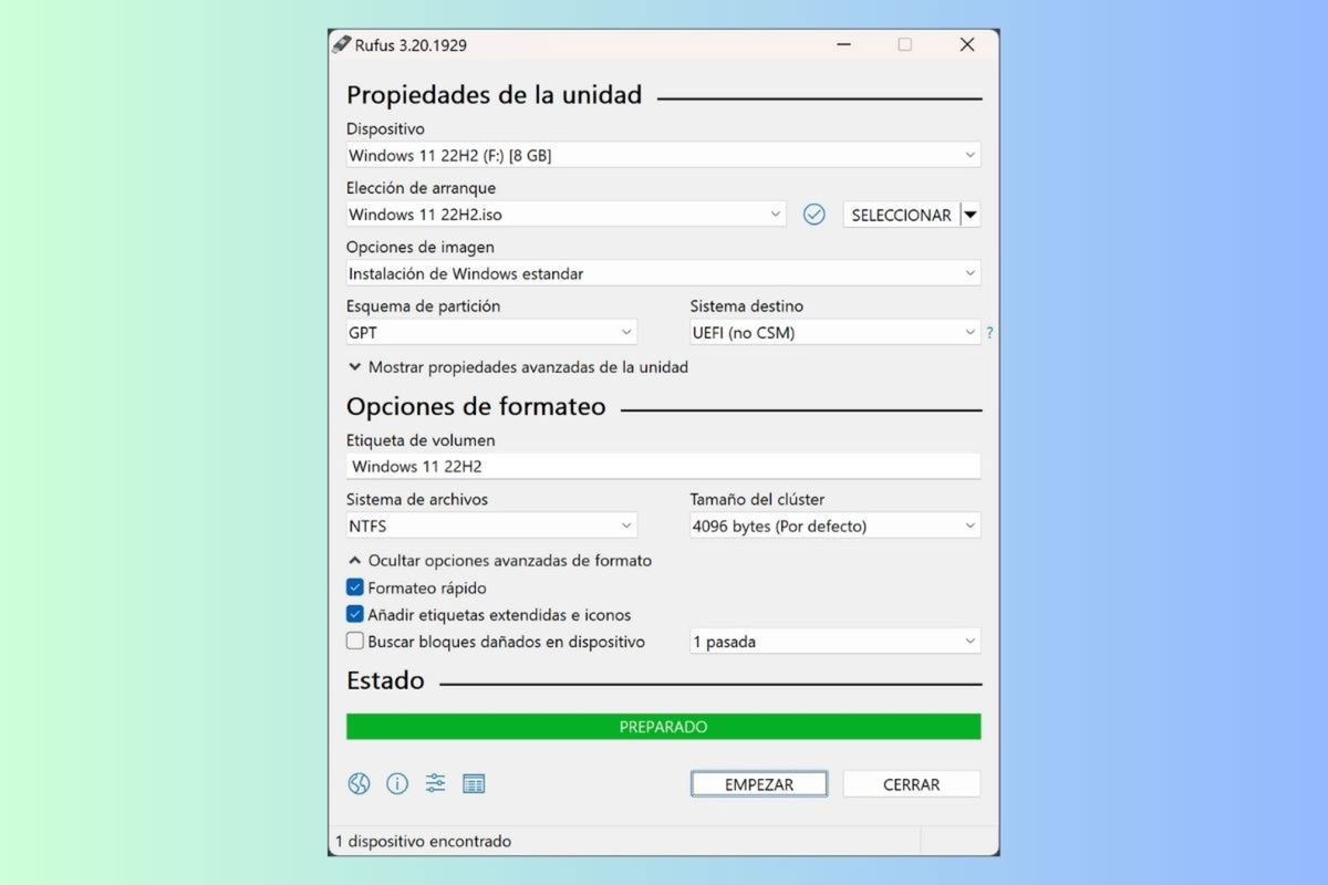 Cómo instalar Windows 11 en un USB