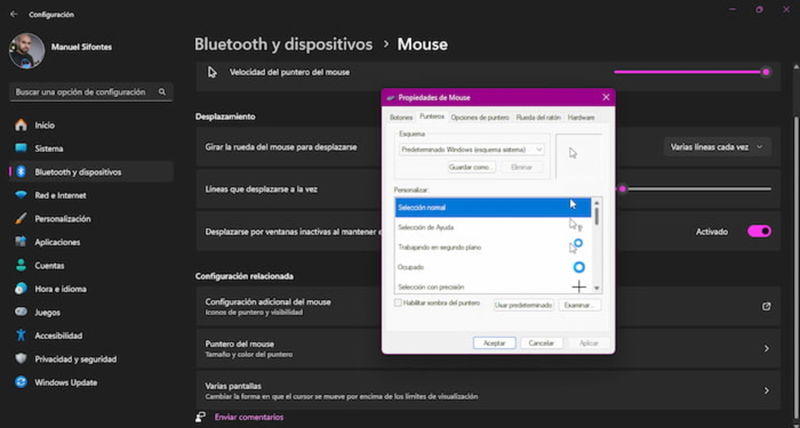 Cómo cambiar el tamaño o personalizar el cursor del ratón en Windows