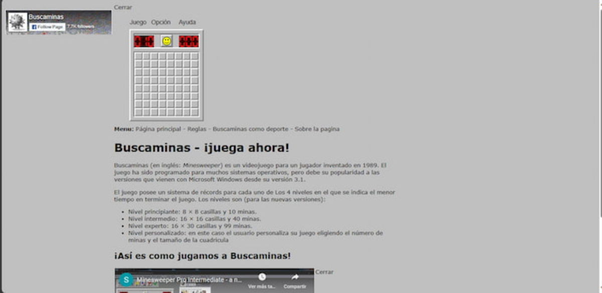 Cómo jugar al buscaminas gratis y online en el PC