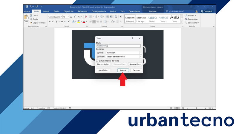 Cómo poner un pie de foto en una imagen de Word paso a paso