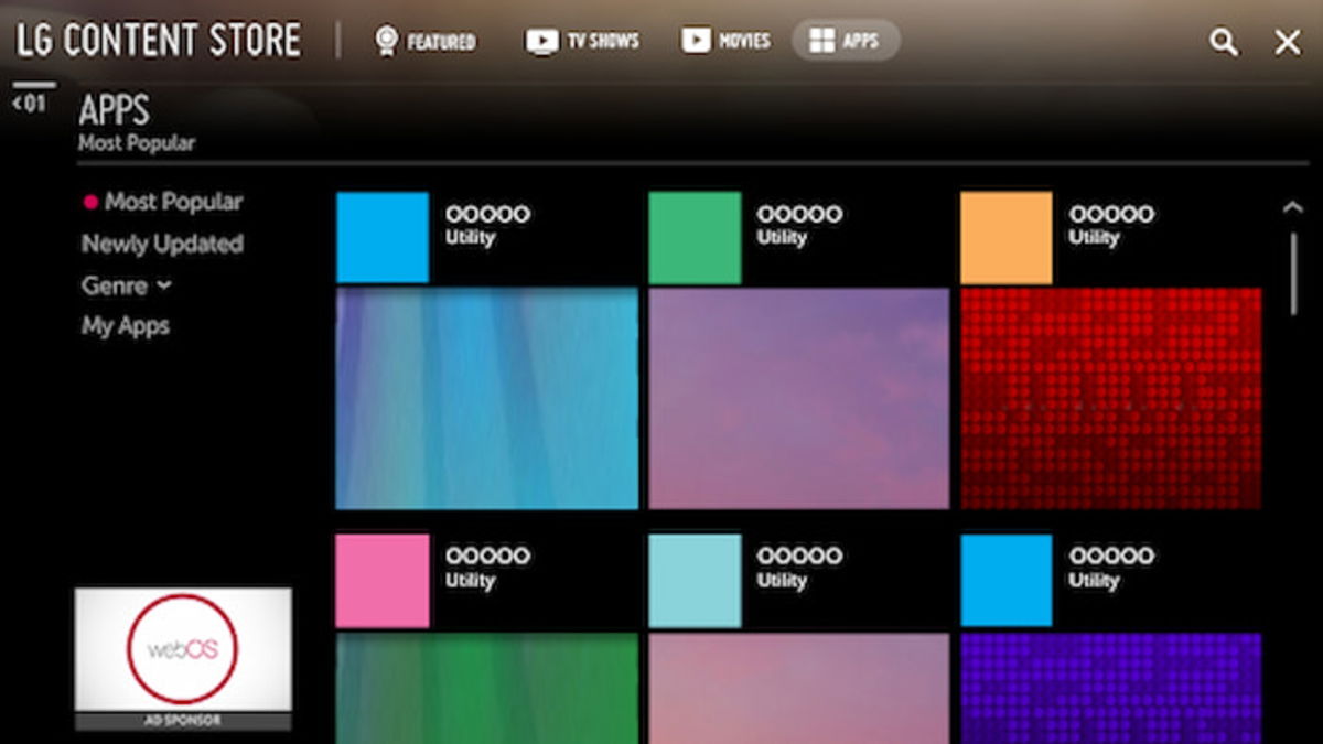 Cómo instalar apps en una Smart TV de LG con WebOS