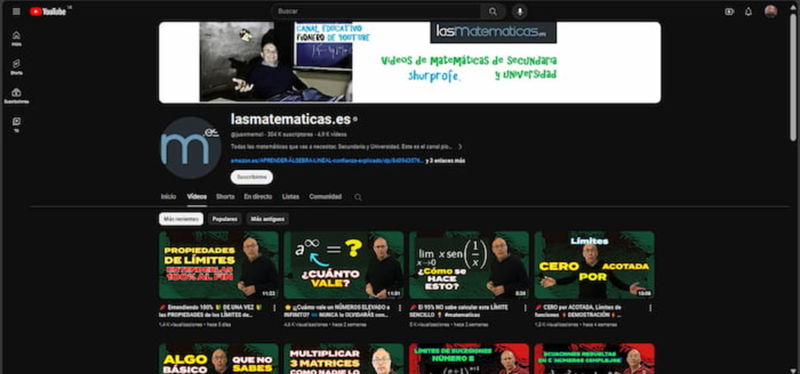 Mejores 9 canales de YouTube para aprender matemáticas