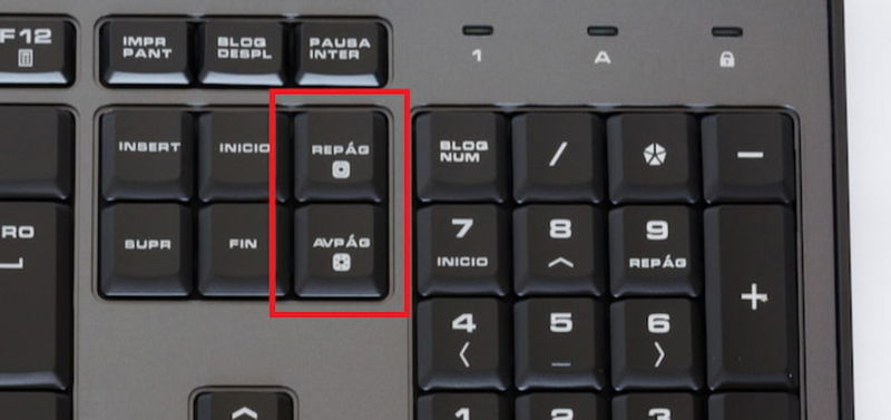 Para qué sirven las teclas Re Pág y Av Pág y cómo usarlas bien