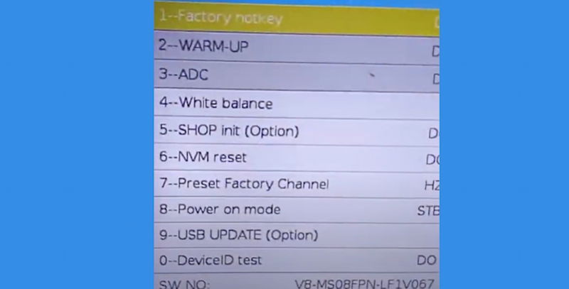 How to enter the service menu on TCL Smart TV