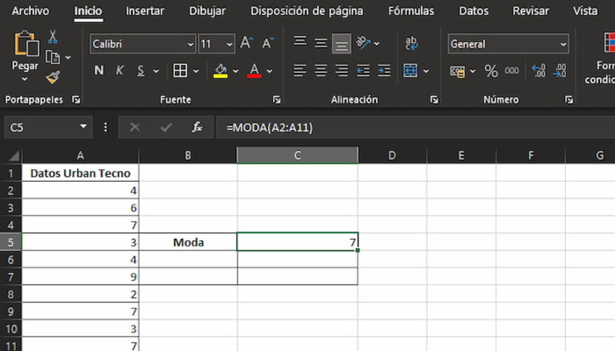 Cómo Calcular La Media La Moda Y La Mediana En Excel