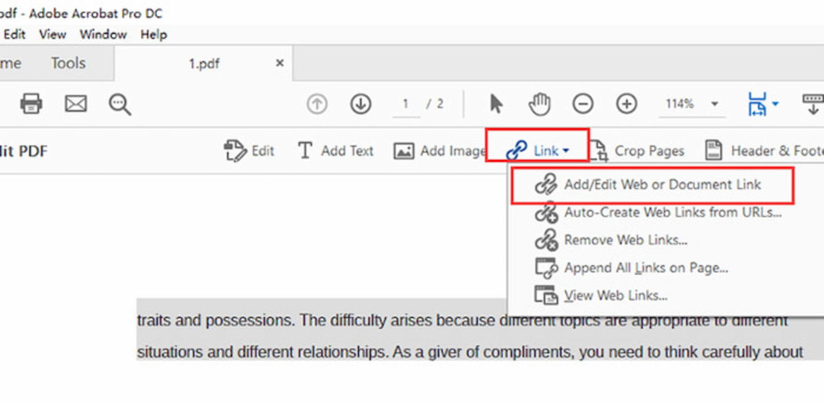 Cómo insertar enlaces o hipervínculos en un PDF
