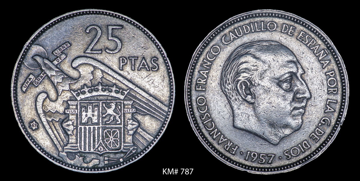 Las 5 monedas de 25 pesetas que más valen a día de hoy