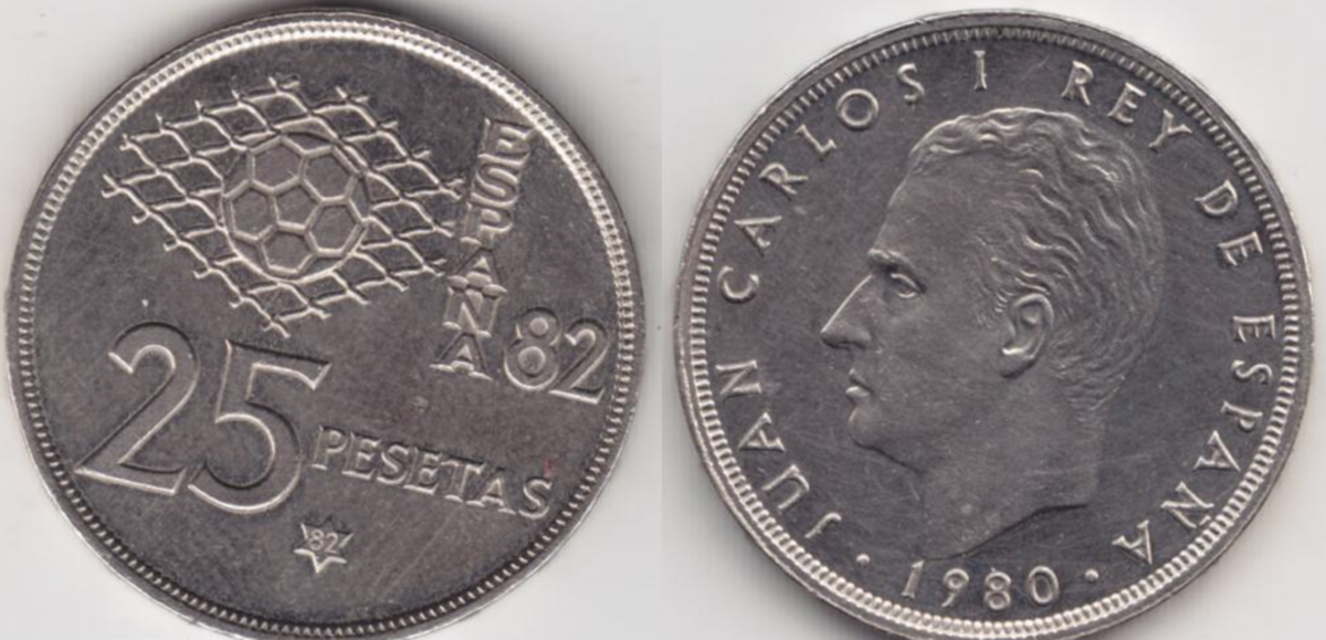 Las 5 monedas de 25 pesetas que más valen a día de hoy
