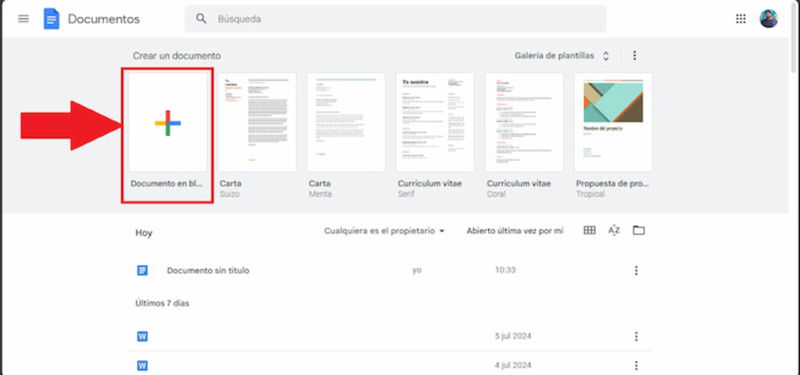 Cómo hacer una portada en un documento de Google o Google Doc