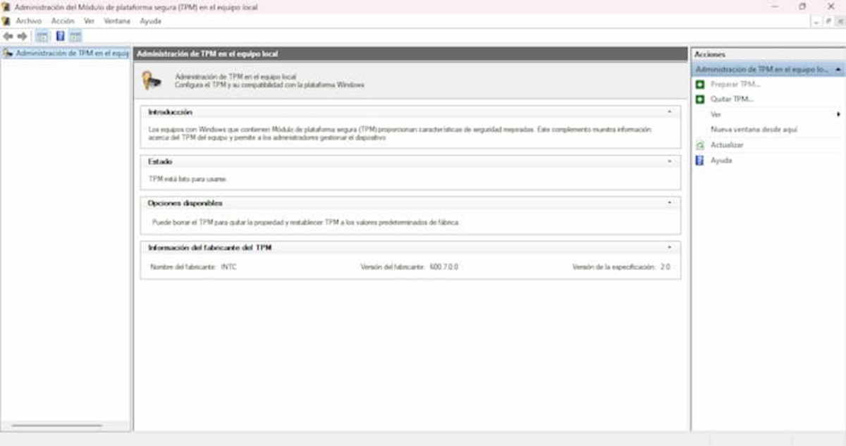 Cómo activar el TPM en Windows 11 paso a paso